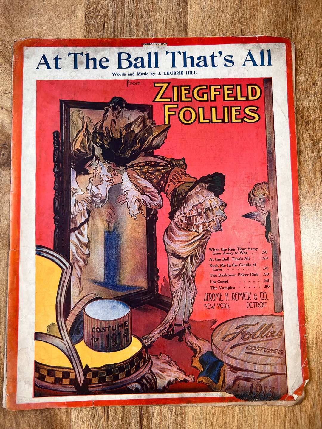 Early 1900's Broadway Ragtime Sheet Music: "the Ball That's All" From ...