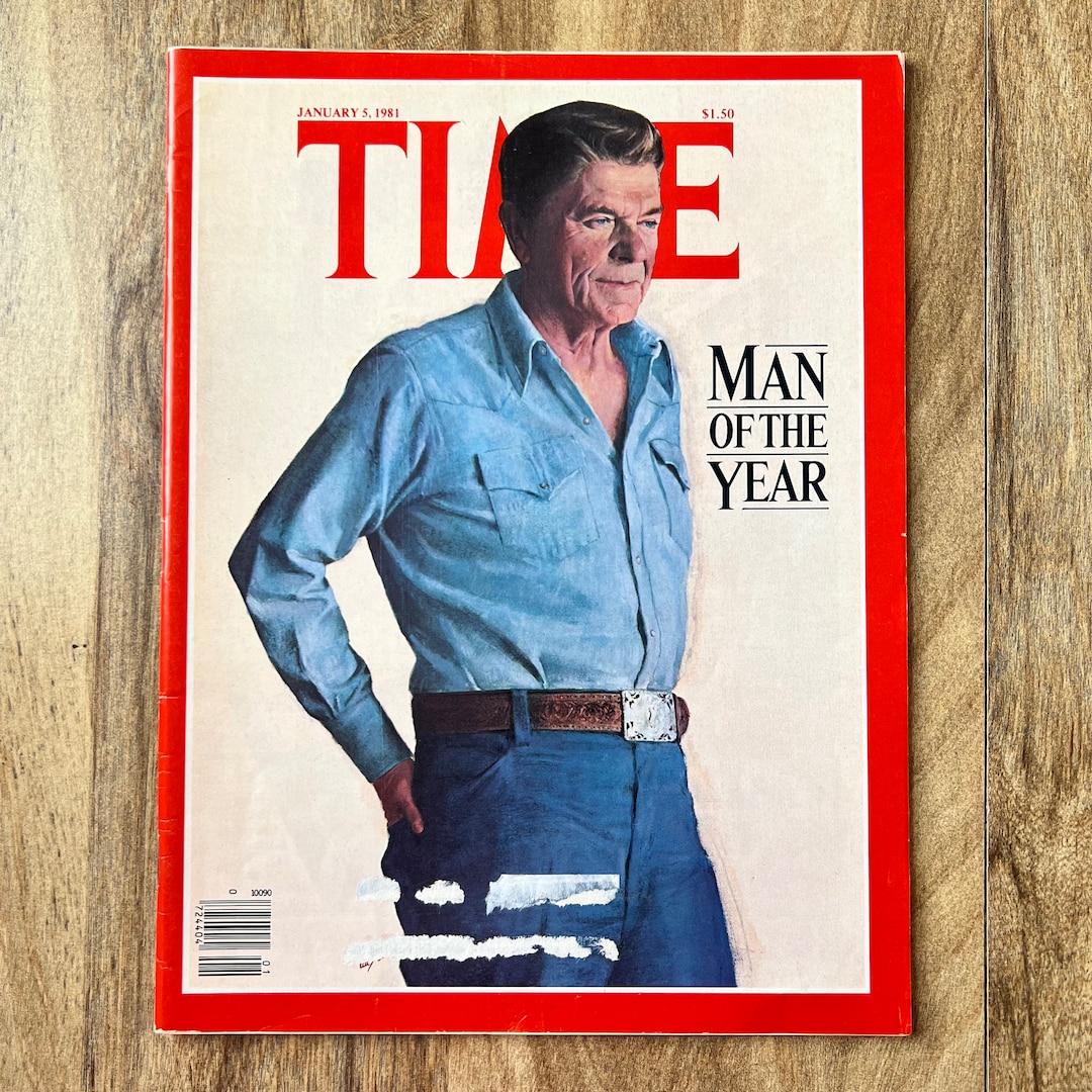 Vintage TIME Magazine RONALD REAGAN Man of the Year Cover January 5 ...
