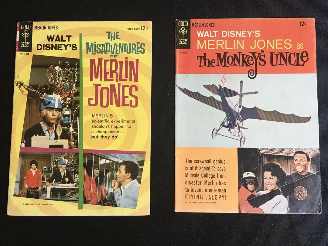 Vintage 1965 Walt Disney's Merlin Jones the Misadventures & Monkey's ...