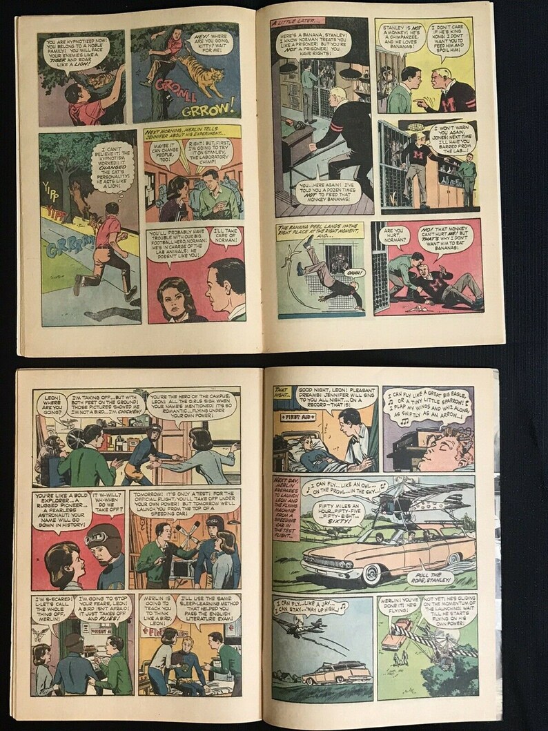 Vintage 1965 Walt Disney's Merlin Jones the Misadventures & Monkey's ...