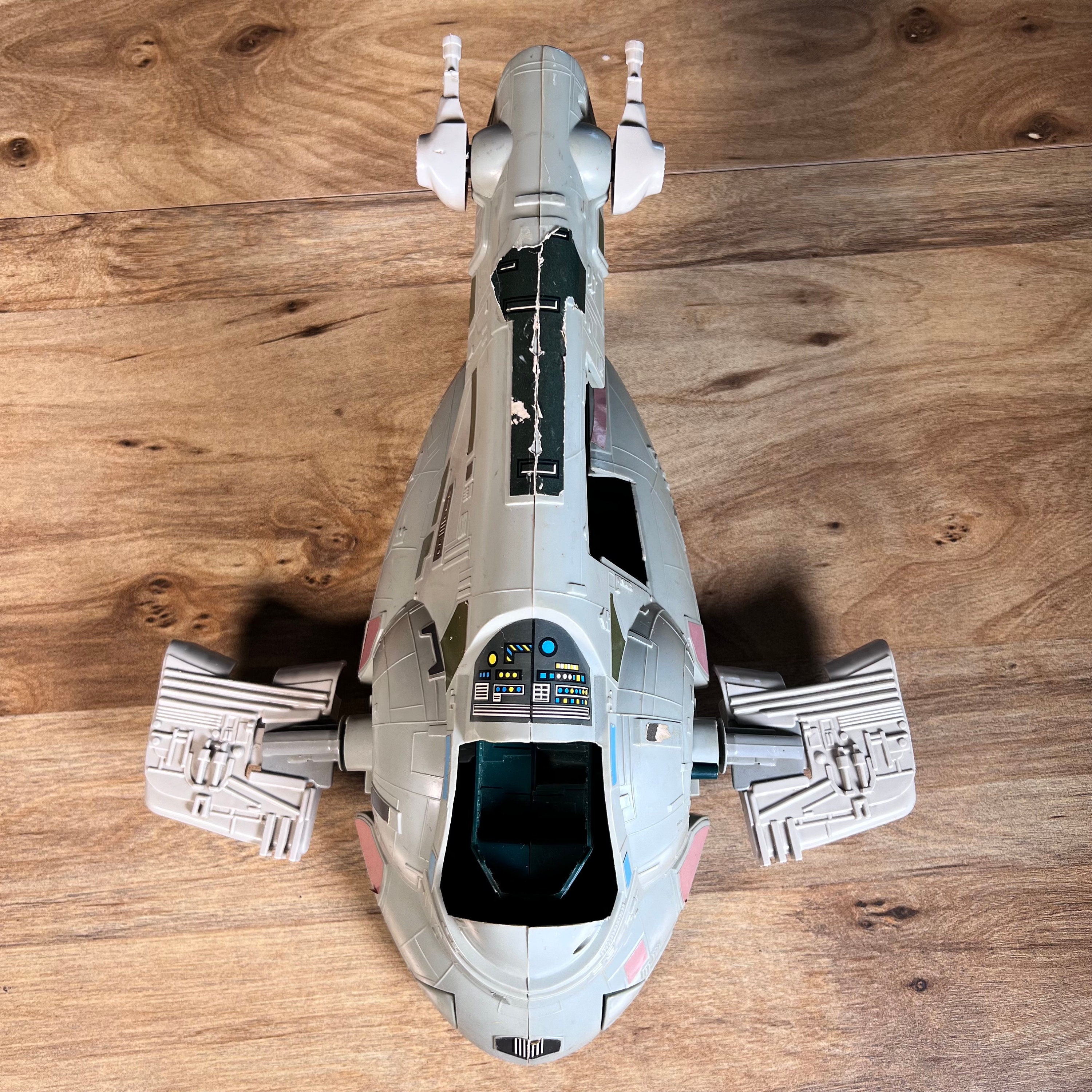 Vintage 1981 Star Wars SLAVE 1 Vehicle boba Fett's Spaceship the Empire ...