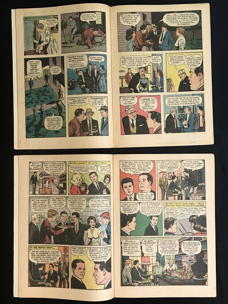 Vintage 1965 Walt Disney's Merlin Jones the Misadventures & Monkey's ...