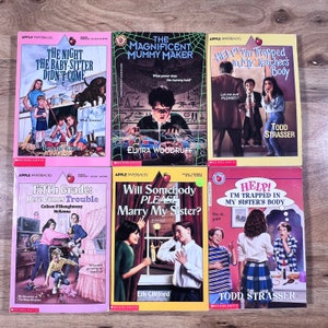 SCHOLASTIC Book Fair LOT of 6 Soft Cover Books (1989-1997) By: Apple ...