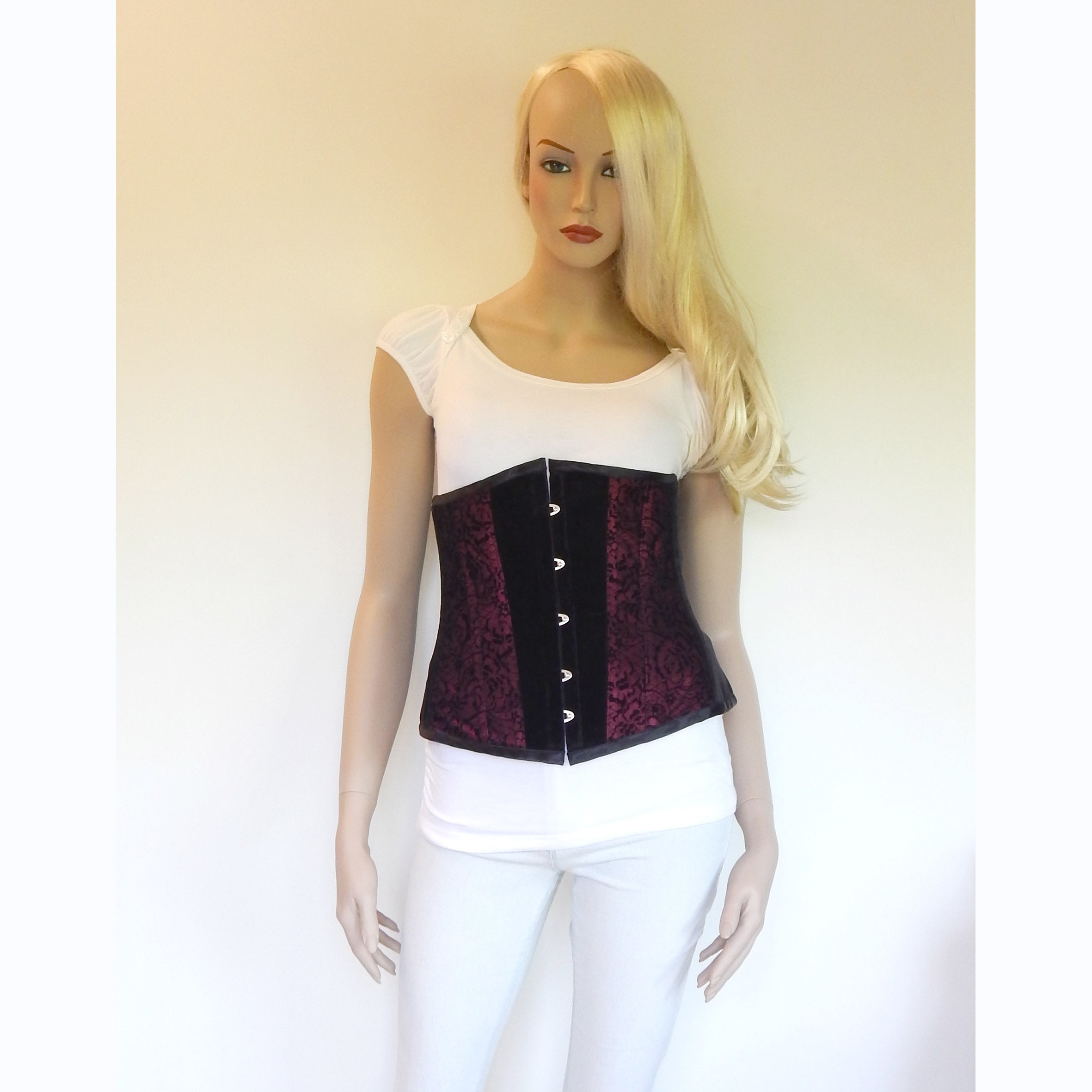 Corset Gothic Corset Lace Corset Burgundy Corset Black - Etsy