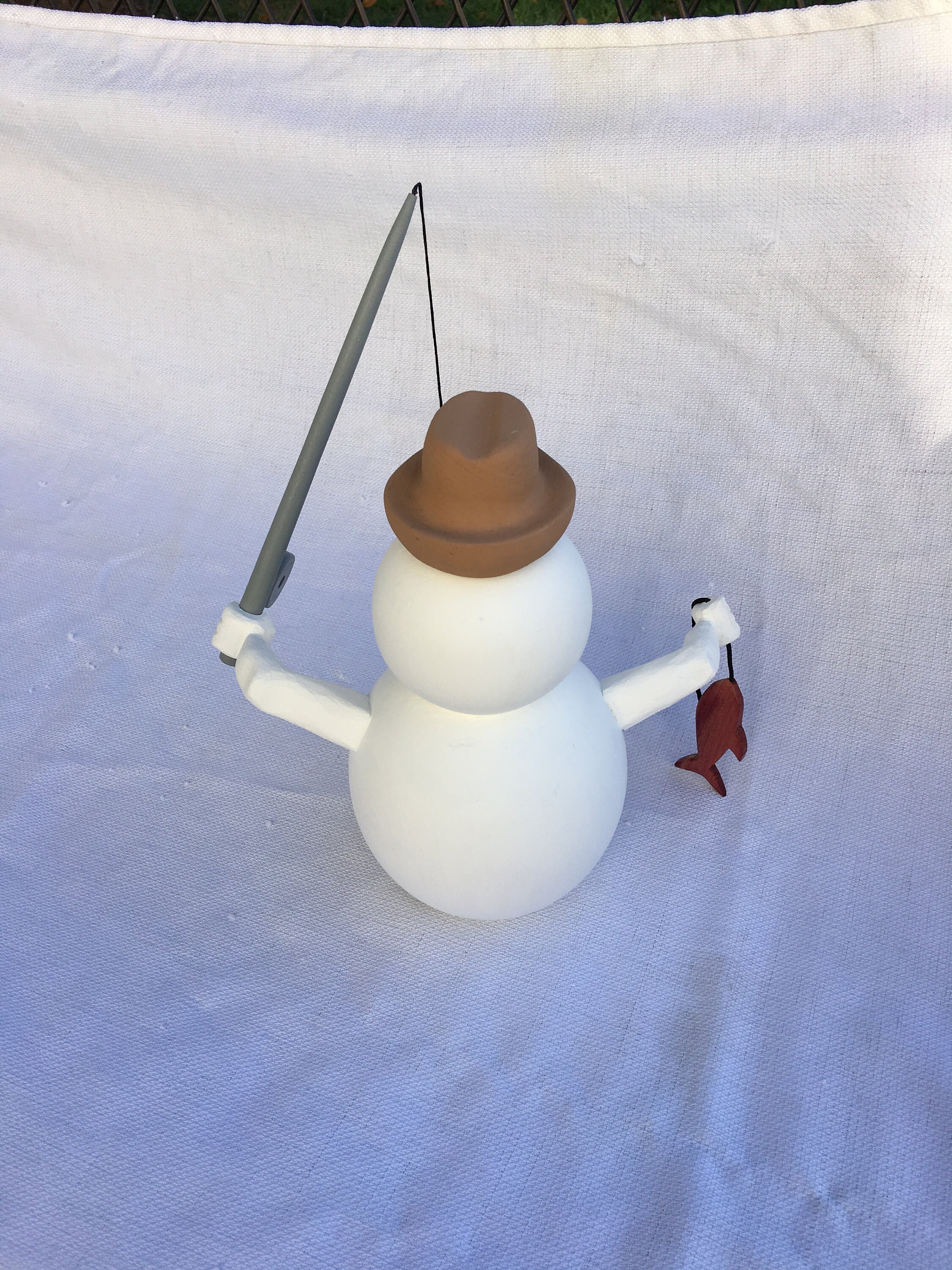 Fisherman Snowman - Etsy