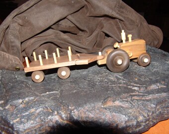 Printable Tractor Paper Model, Tractor Paper Toy, Tractor With Trailer ...