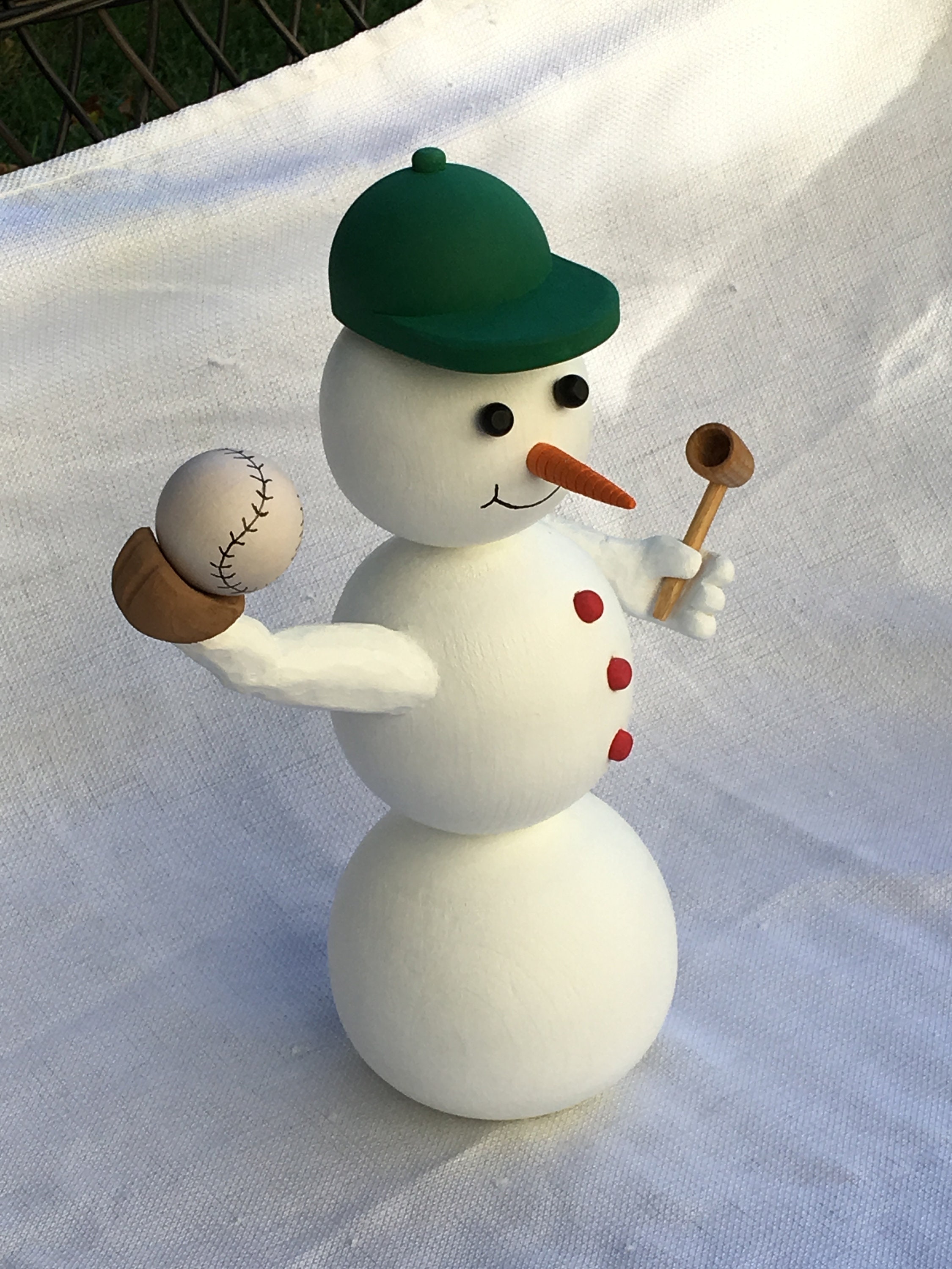 Baseball Snowman - Etsy UK