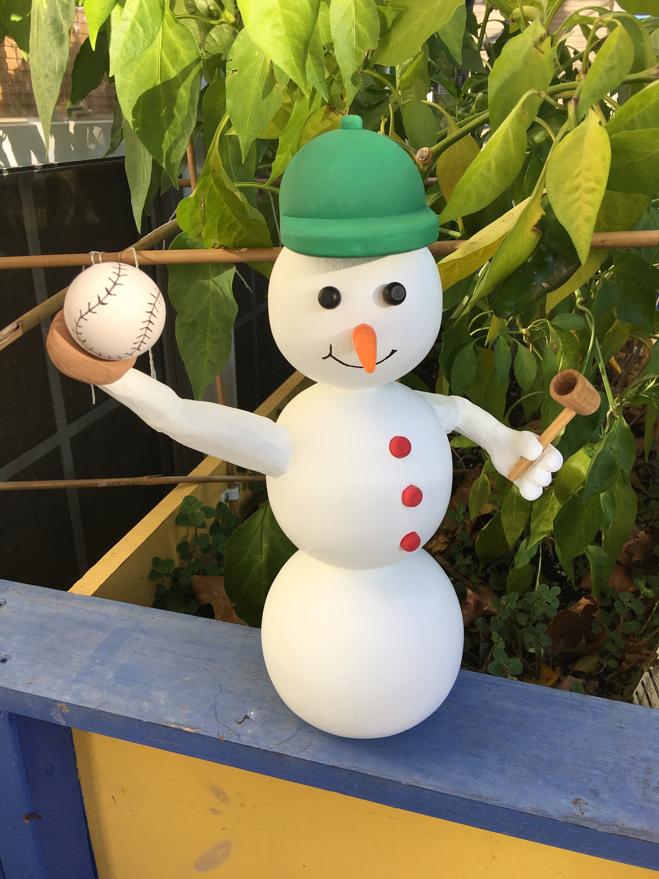 Baseball Snowman - Etsy UK