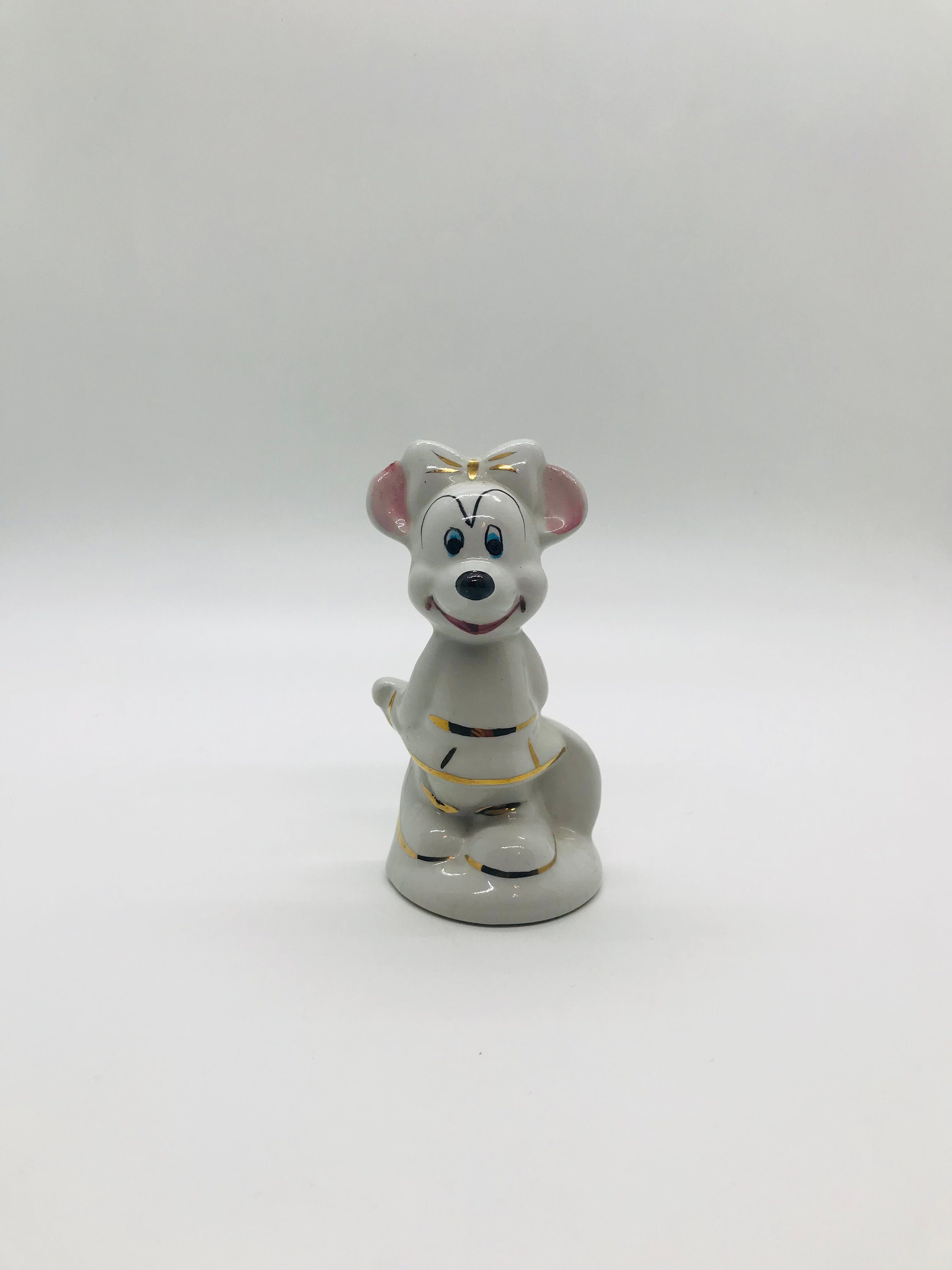 Cute Vintage Porcelain Mouse Figurine Minnie Mouse Figurine - Etsy