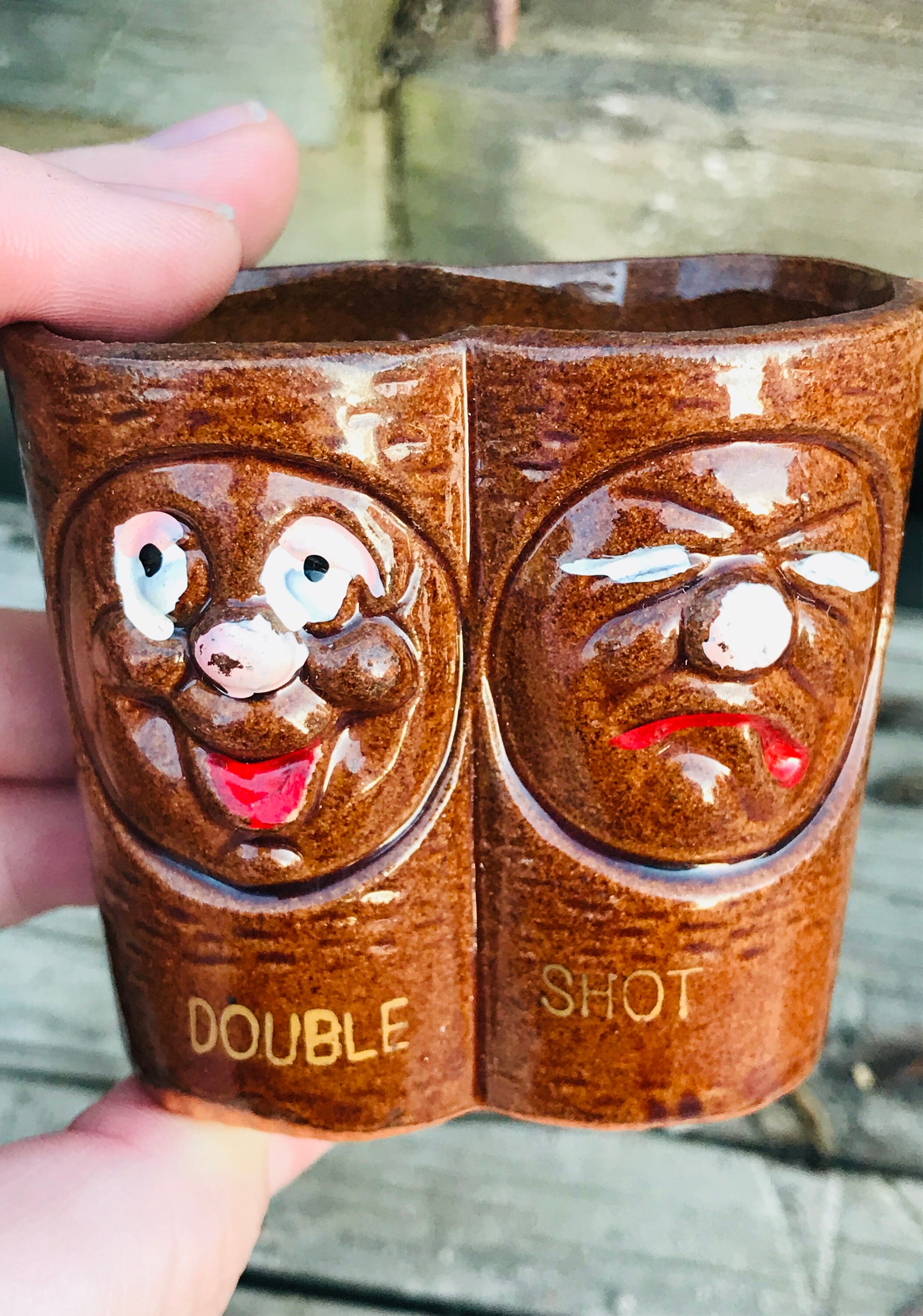 Vintage 1960’s Double Shot Glass, Novelty Shot Glass, Vintage Shot ...