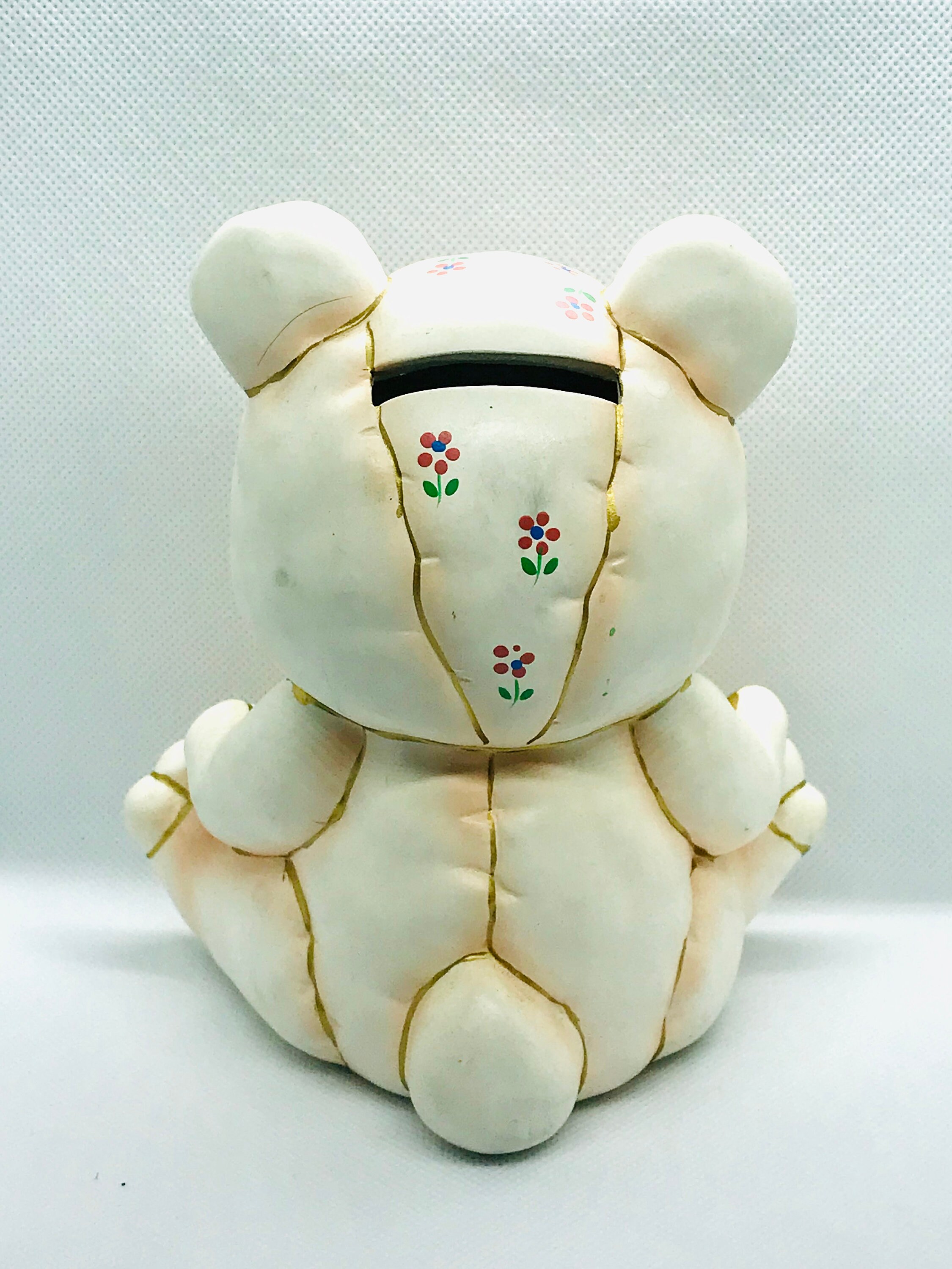 ADORABLE Lefton 1987 Teddy Bear Coin Bank, Vintage Piggy Bank, Vintage ...