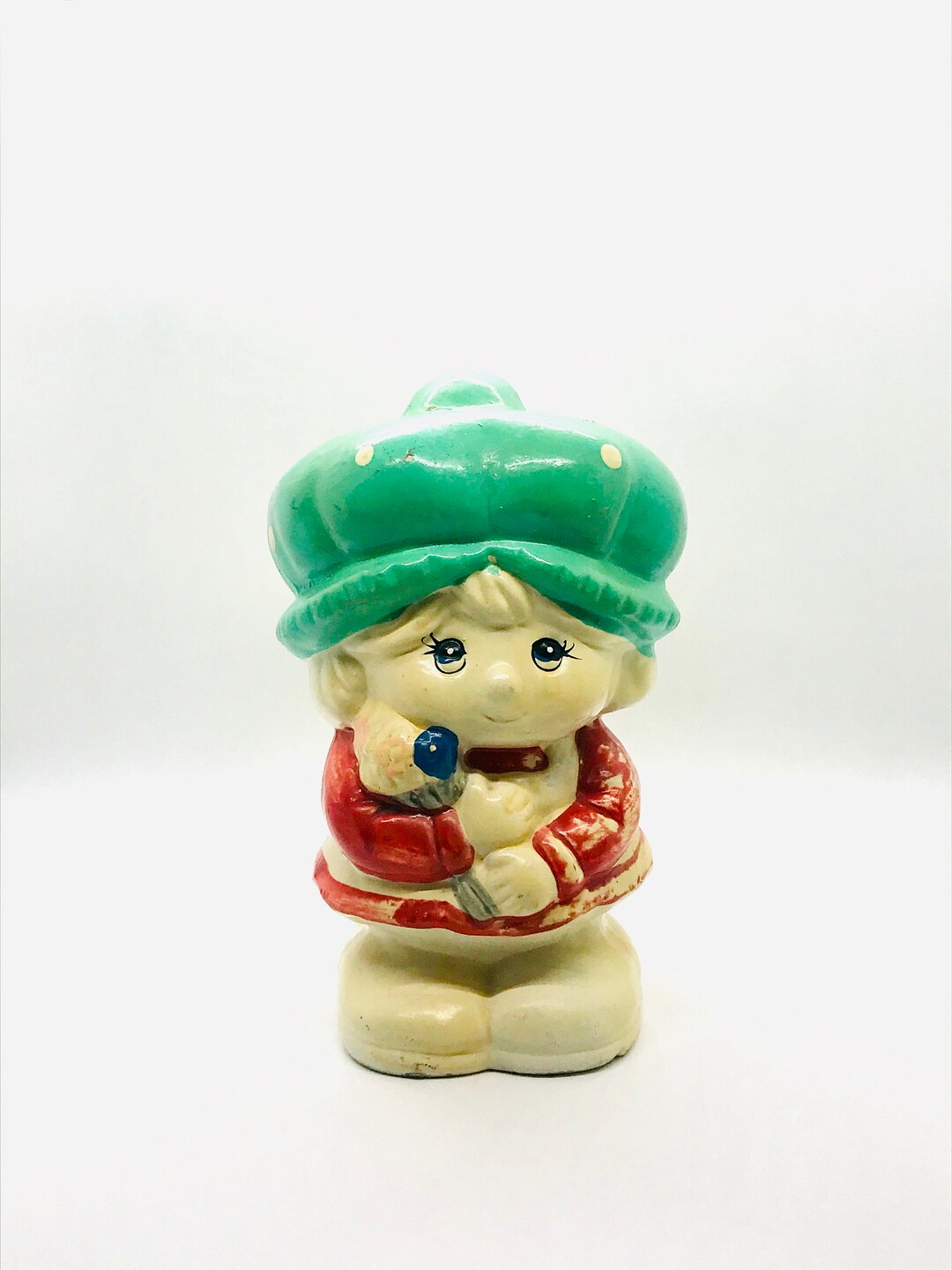 Vintage Hand Painted Strawberry Shortcake Coin Bank, Vintage Piggy ...