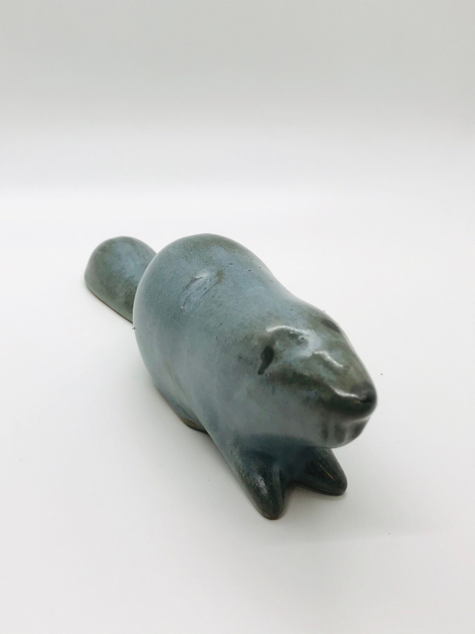 Vintage Handcrafted Earthenware Clay Beaver Vintage pottery | Etsy