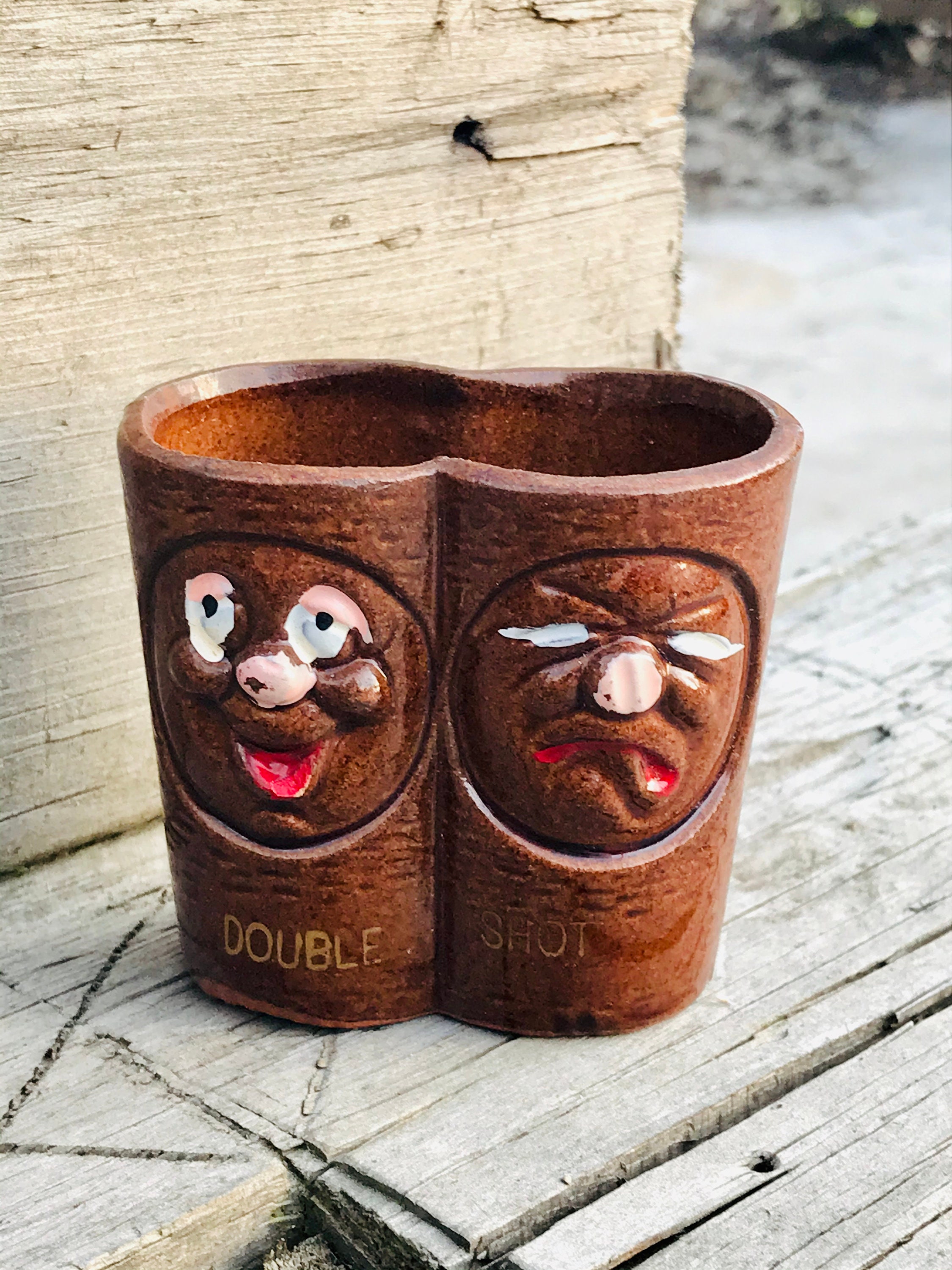 Vintage 1960’s Double Shot Glass, Novelty Shot Glass, Vintage Shot ...