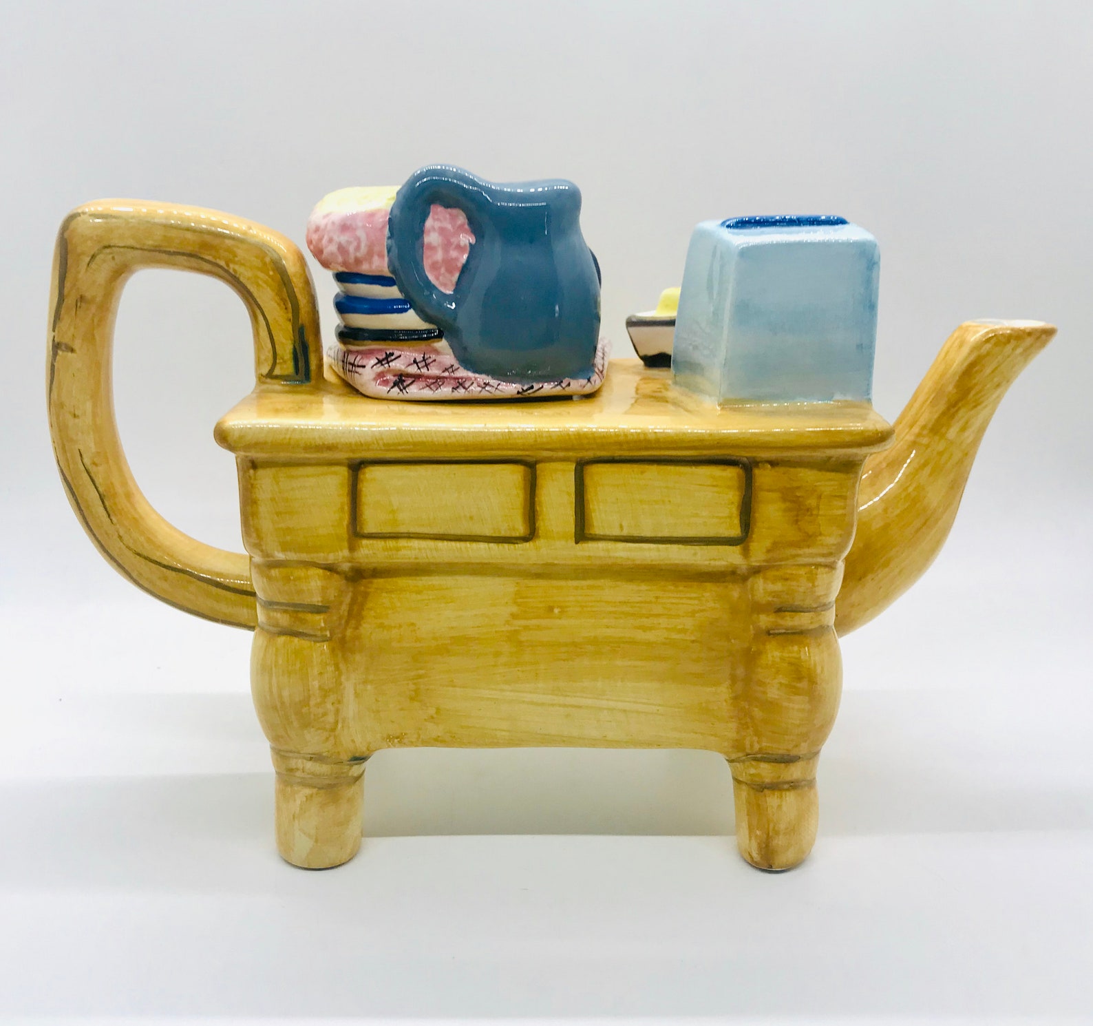 Unique Vintage 1990’s Desk Top Teapot, Unique Teapots, Fun Teapots ...
