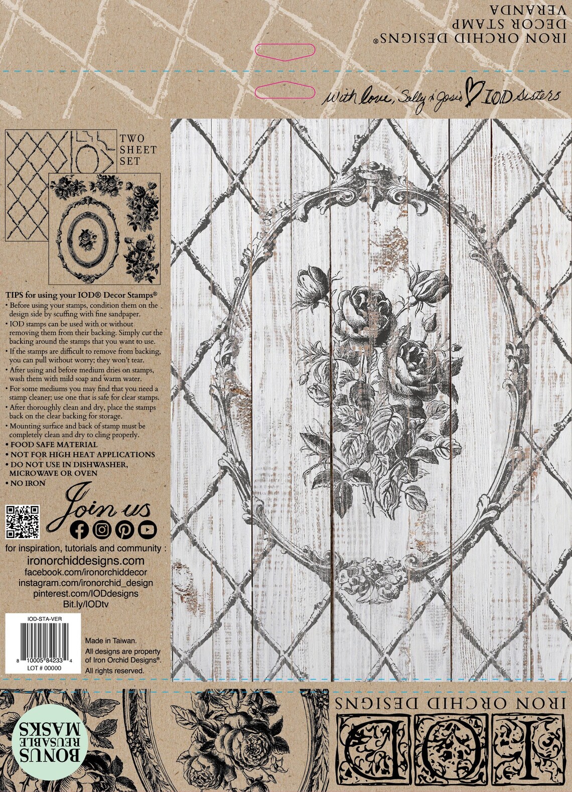 Veranda IOD Stamp - Etsy