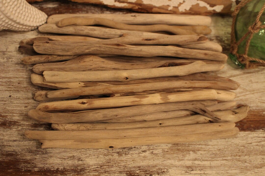25 Pieces of Large Surf Tumbled California Driftwood Sticks Beach Decor ...