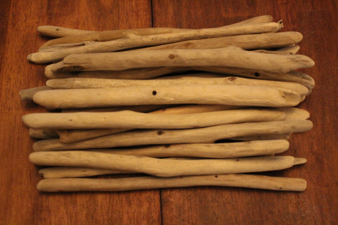 25 Pieces of Large Surf Tumbled California Driftwood Sticks Beach Decor ...