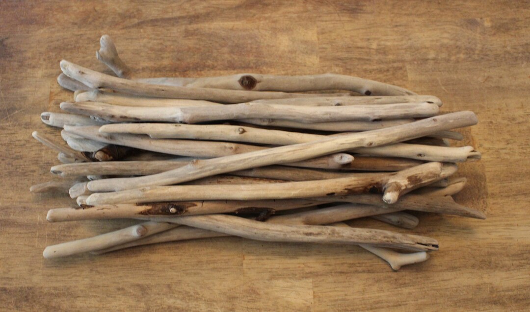 20 Pieces of Large Surf Tumbled California Driftwood Sticks Beach Decor ...
