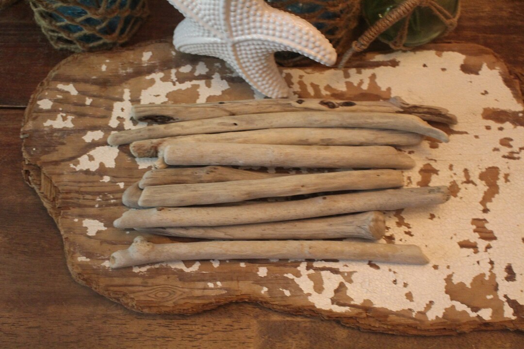 15 Large Surf Tumbled California Driftwood Sticks for Macrame Beach ...