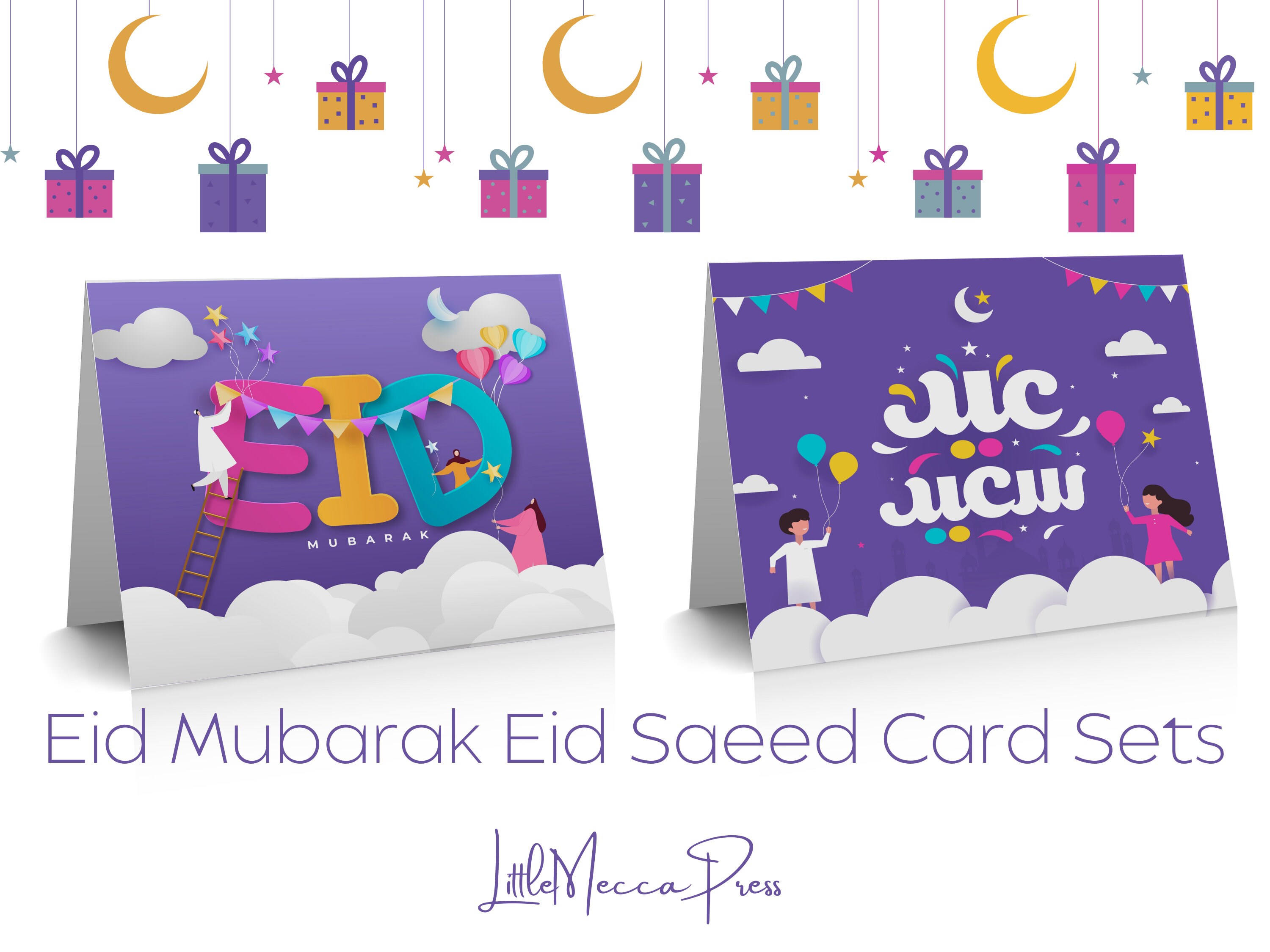 Paper & Party Supplies Eid Greeting Cards n' Envelopes Set of 6/Money ...