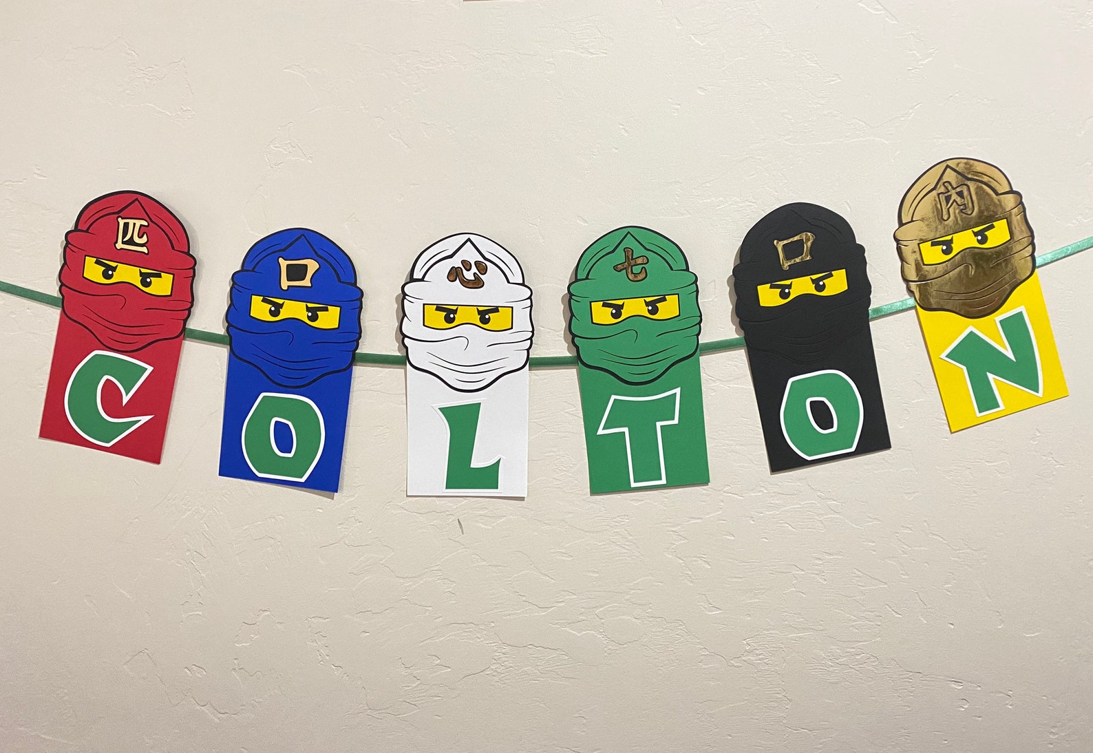 Ninja Banner Ninjago Banner Ninja Birthday Banner Ninjago | Etsy