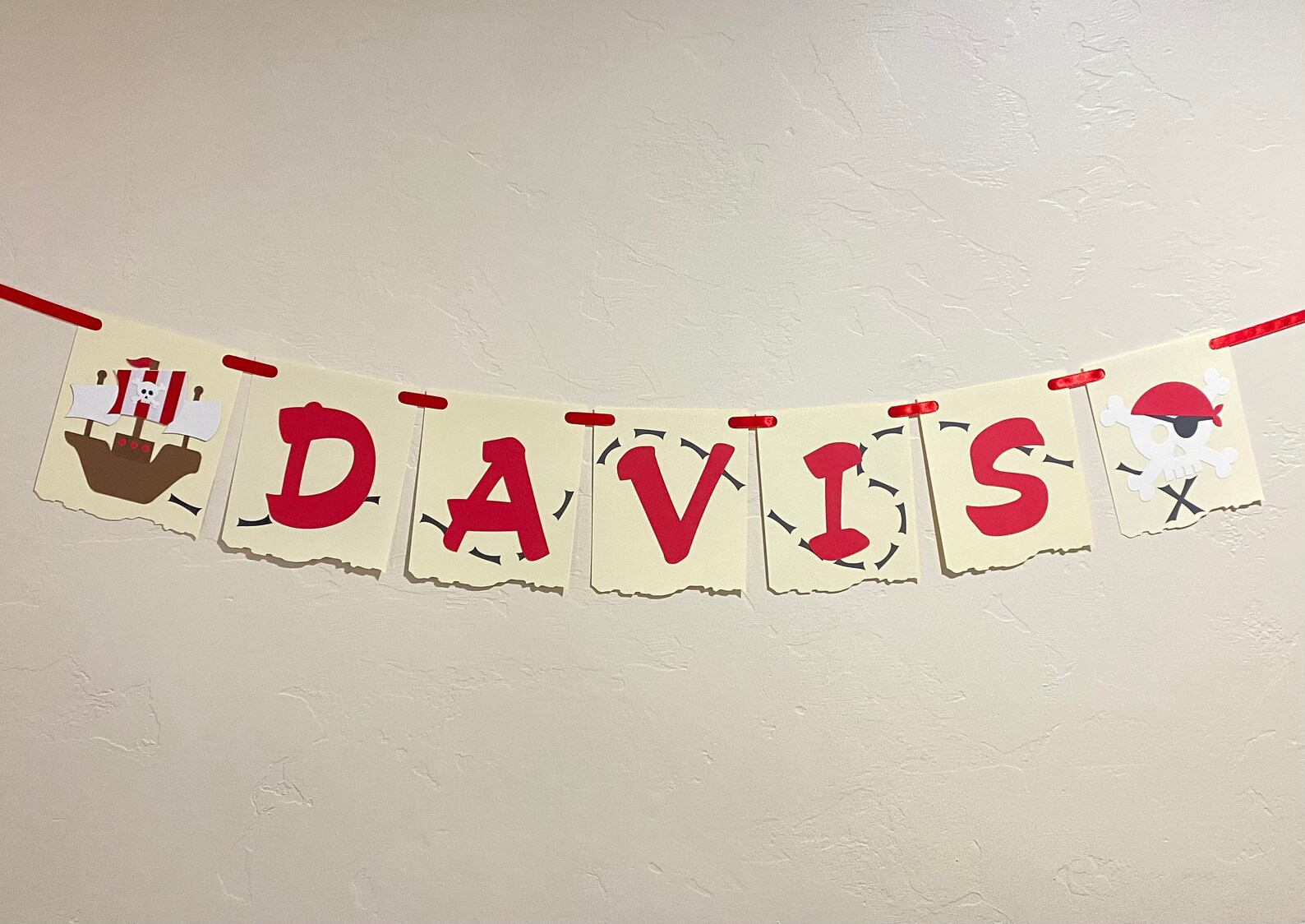 Pirate Banner Treasure Map Banner Pirate Birthday Banner | Etsy