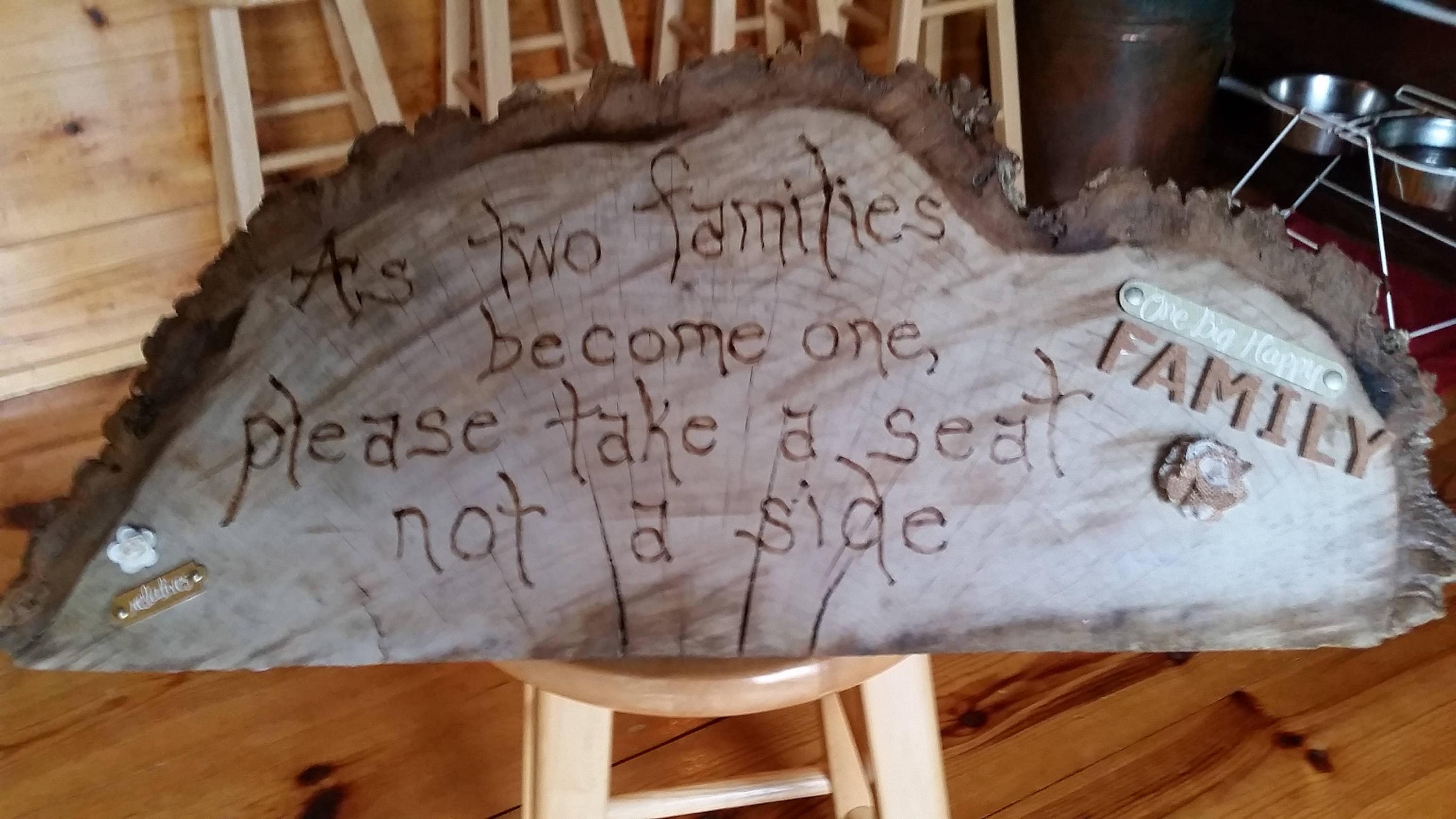 Custom Rustic Wood Log Wedding Signs Self Standing - Etsy UK