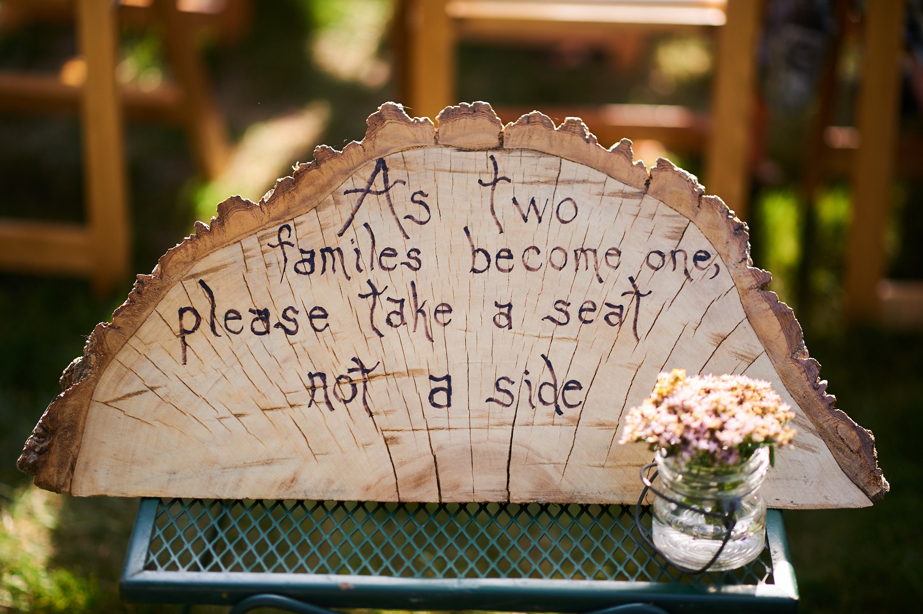 RUSTIC Custom WOOD Log WEDDING Signs - Etsy New Zealand