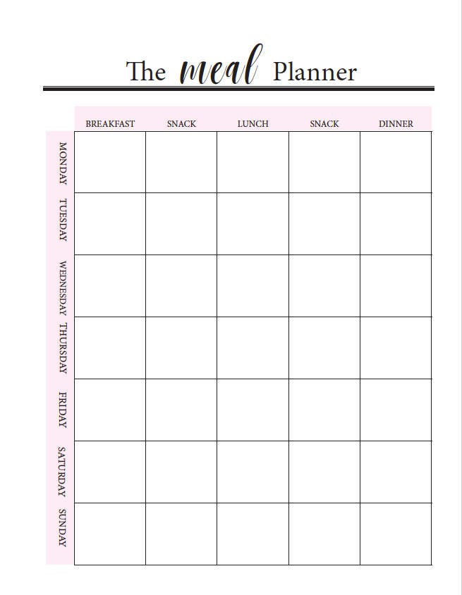 Health and Fitness Planner. Calorie Tracker. Food Journal. - Etsy