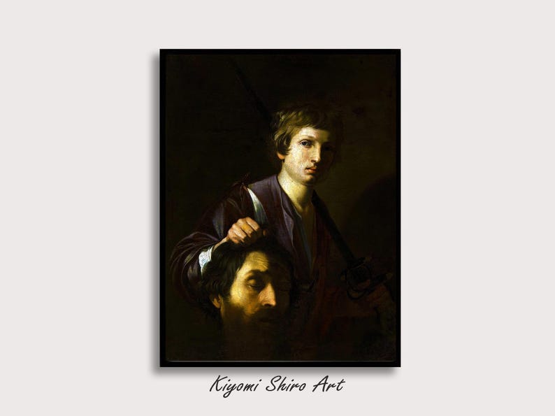King David and Goliath Baroque Period Art, French Artist Nicolas ...