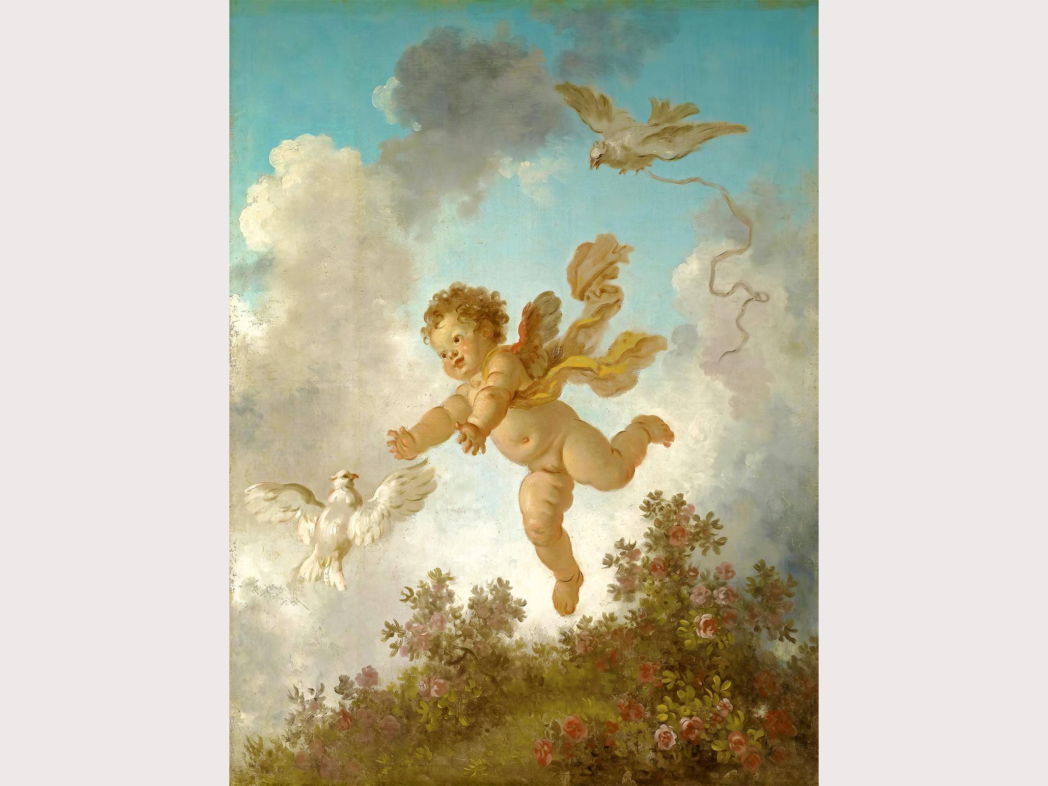 Masterpiece Rococo Art, the Progress of Love Rococo Style Painting by ...