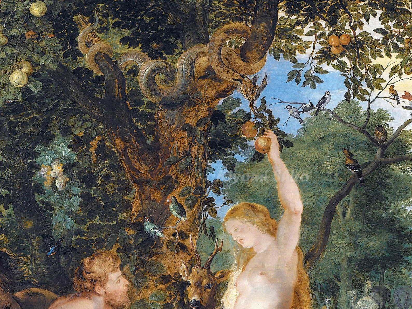 Famous Painting the Garden of Eden With the Fall of Man by Peter Paul ...