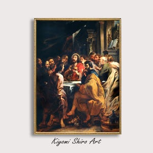 Masterpiece the Last Supper Painting, Christian Artwork by Famous ...