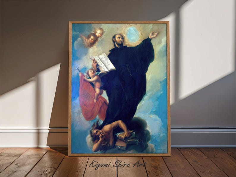 Saint Ignatius Loyola Portrait by Mexican Artist Miguel Cabrera, 18th ...