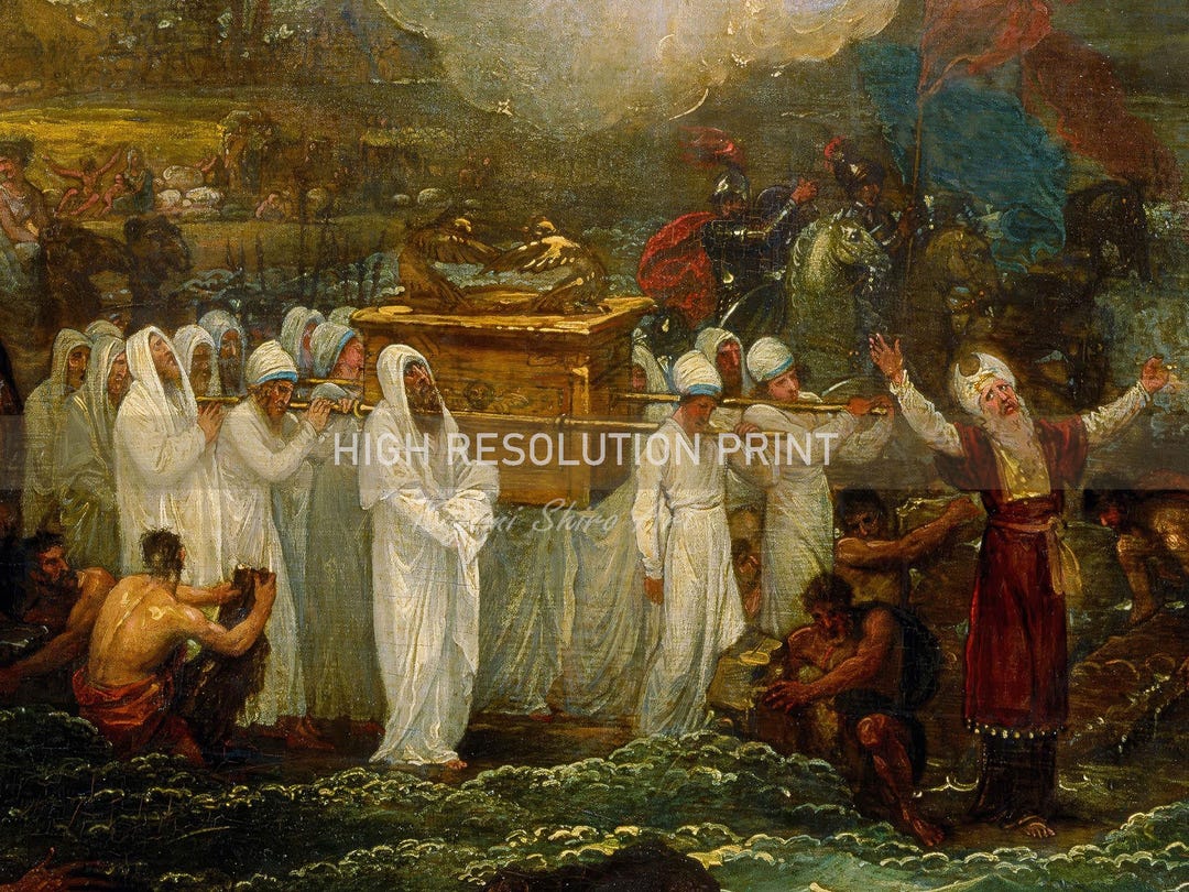 The Ark of the Covenant Oil Painting, Benjamin West Famous Artist ...