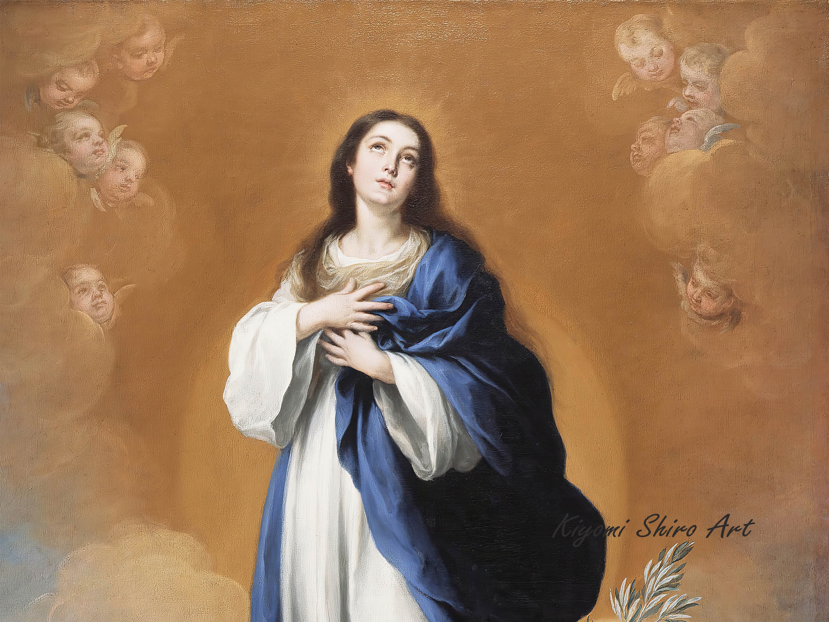 Famous Painting the Immaculate Conception by Bartolomé Esteban Murillo ...