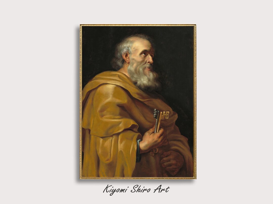 Saint Peter Portrait by Famous Flemish Artist Peter Paul Rubens, 17th ...