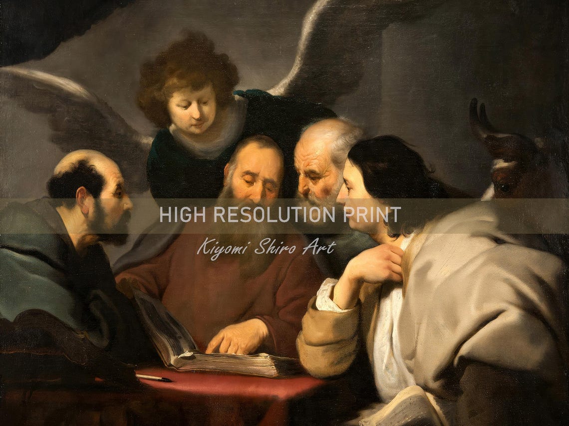 The Four Evangelists Famous Oil Painting by Jacob Adriaensz Backer ...