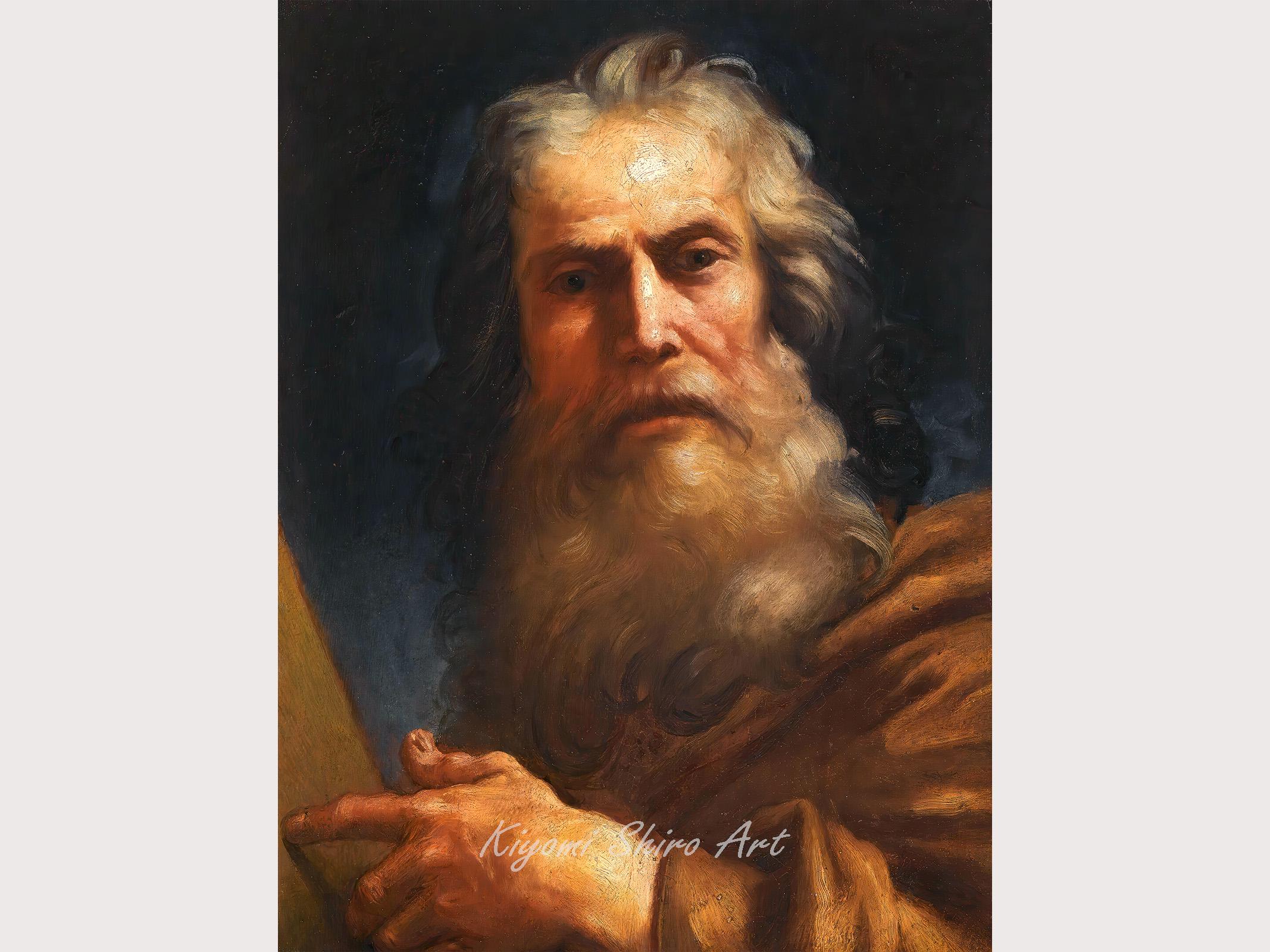 Moses Portrait 17th Century Italian Classical Baroque Art, Renaissance ...