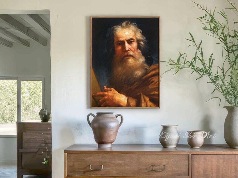 Moses Portrait 17th Century Italian Classical Baroque Art, Renaissance ...