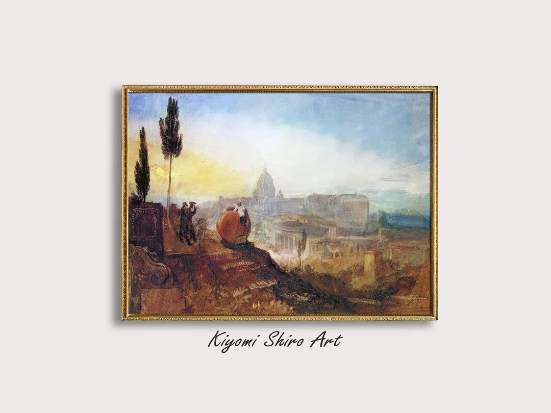 Rome St. Peters Basilica From the Villa Barberini Oil Painting ...