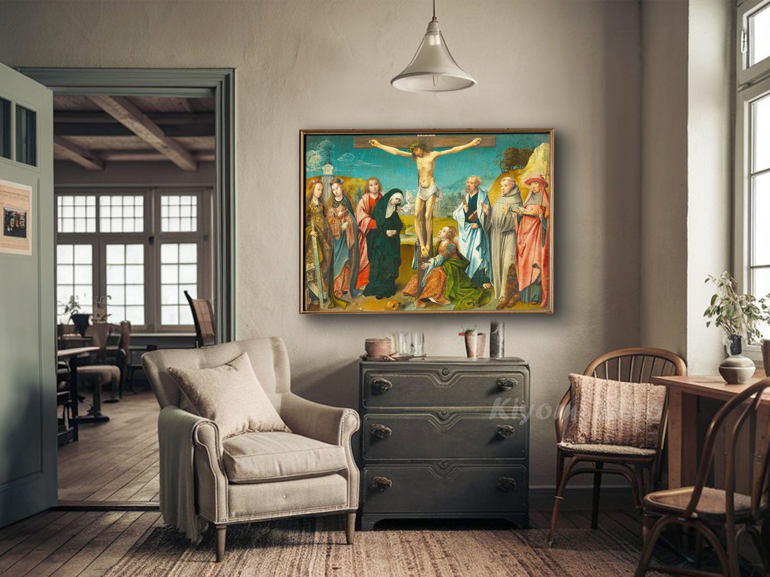 Christ on the Cross by Cornelis Engebrechtsz, Famous Old Master ...