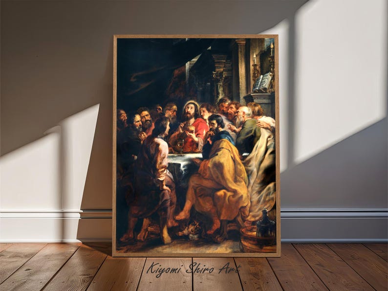 Masterpiece the Last Supper Painting, Christian Artwork by Famous Flemish Painter Peter Paul ...