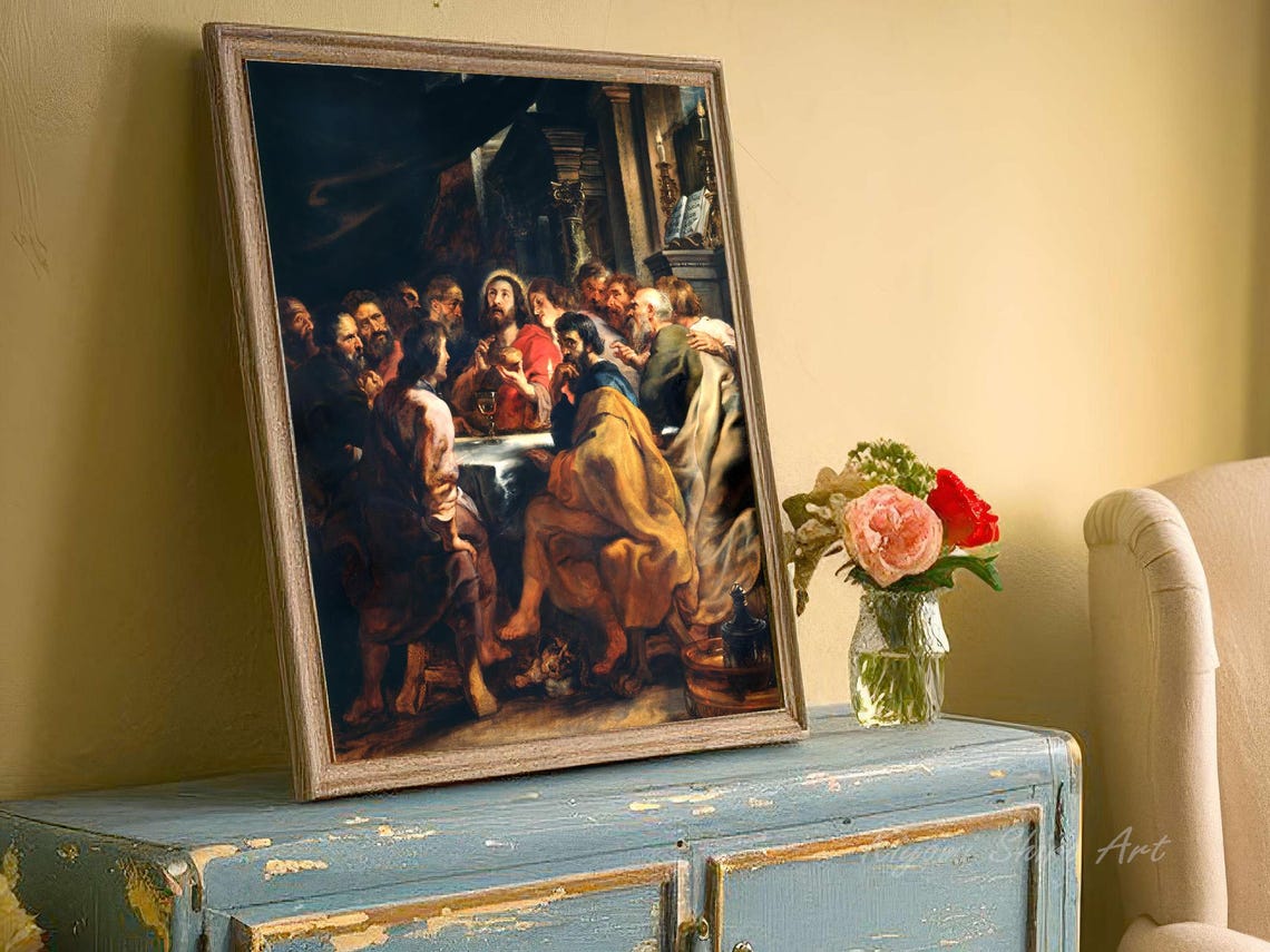 Masterpiece the Last Supper Painting, Christian Artwork by Famous ...