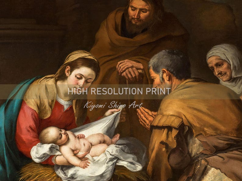 The Adoration of the Shepherds Famous Oil Painting, Prado Museum Art ...