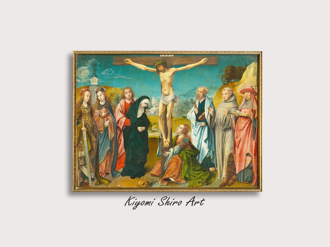 Christ on the Cross by Cornelis Engebrechtsz, Famous Old Master ...