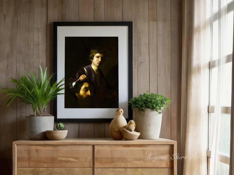 King David and Goliath Baroque Period Art, French Artist Nicolas ...