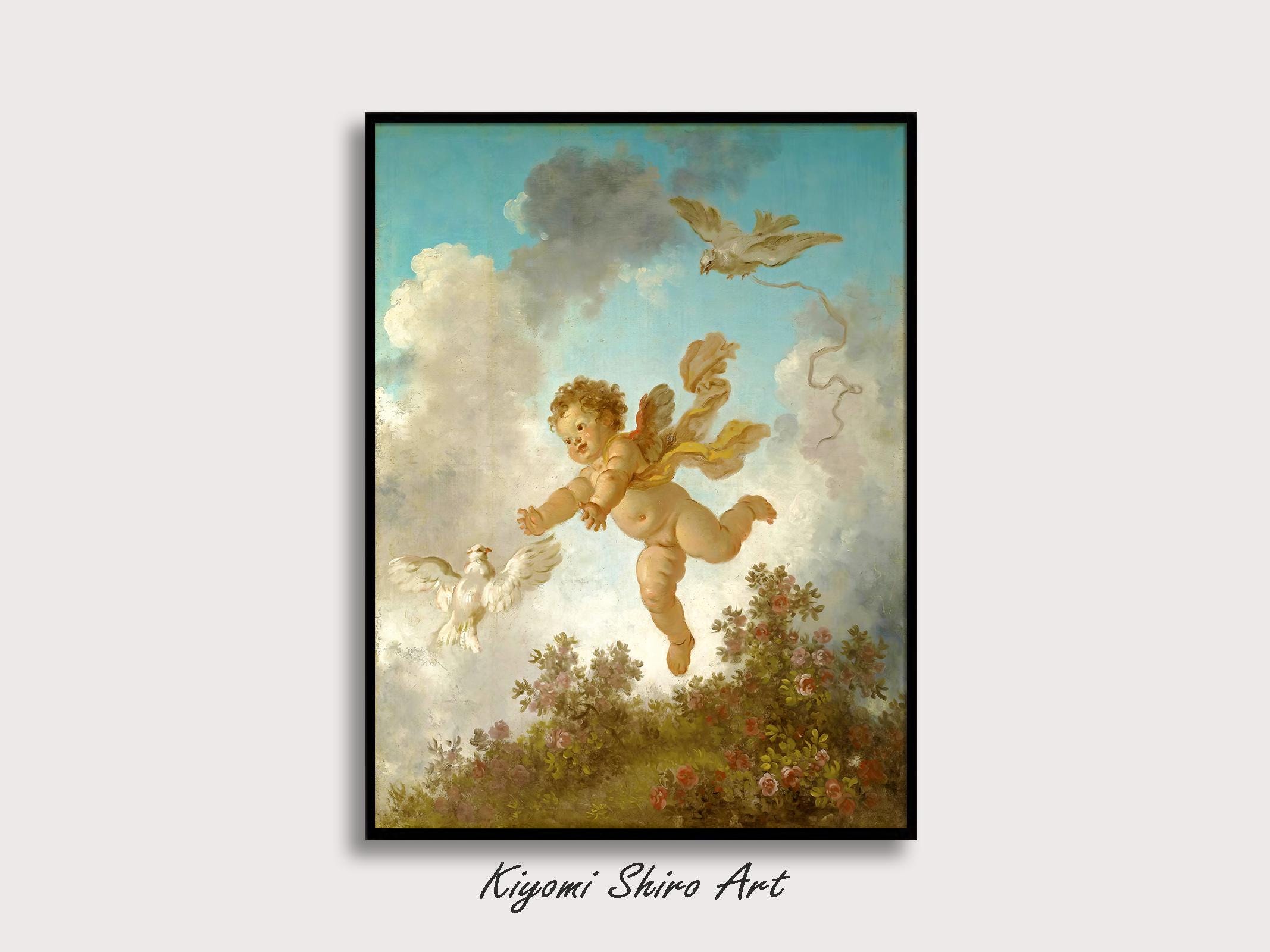 Masterpiece Rococo Art, the Progress of Love Rococo Style Painting by ...