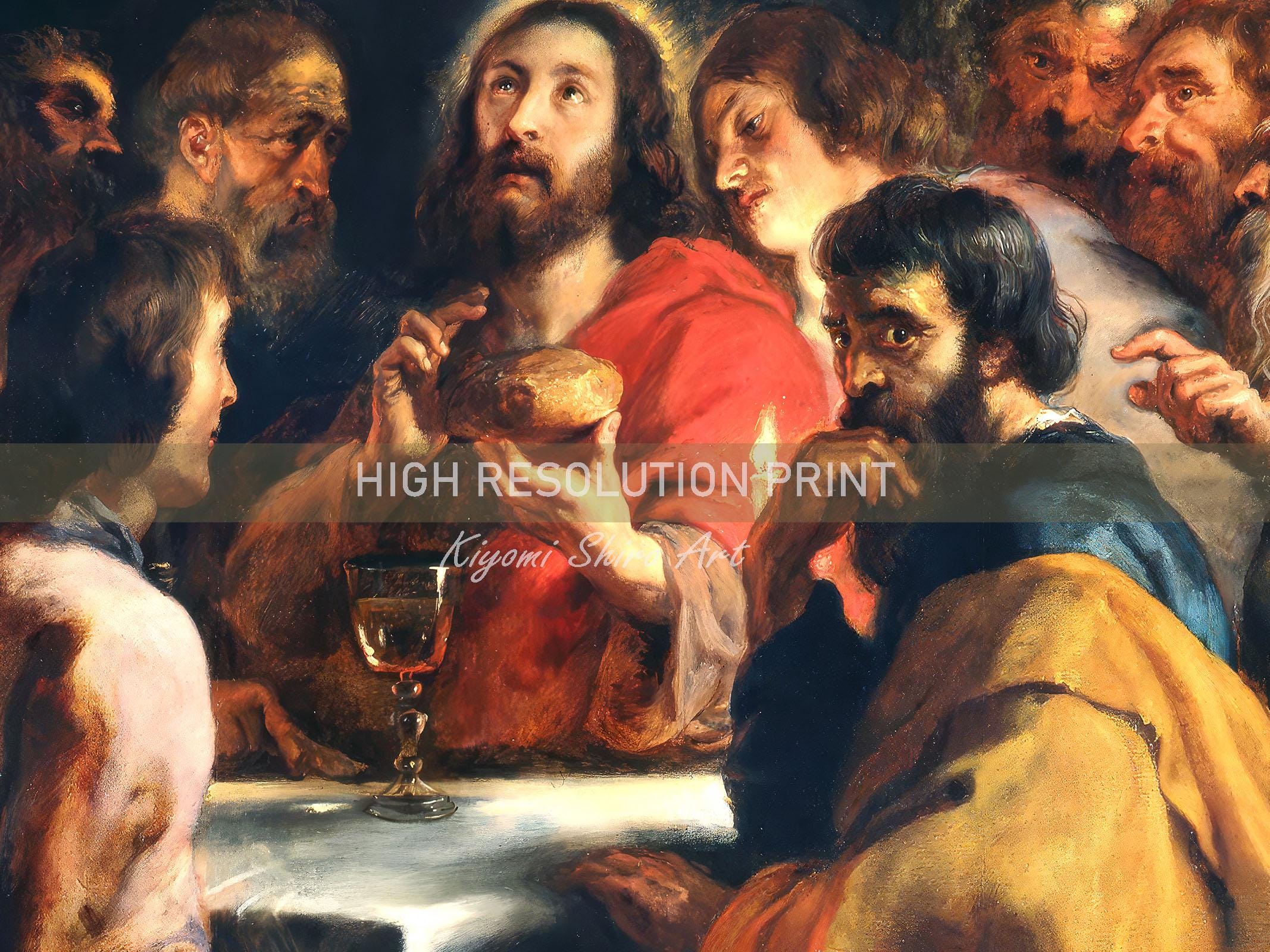 Masterpiece the Last Supper Painting, Christian Artwork by Famous ...